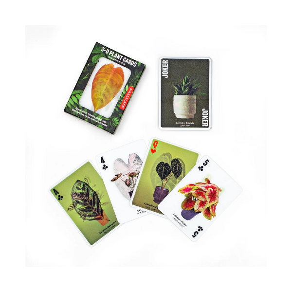 3-D Plant Playing Cards | Kikkerland | The Gifted Type