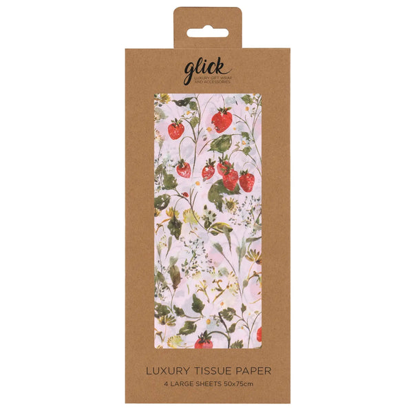 Strawberry Patch Tissue Paper | Tissue Paper | The Gifted Type