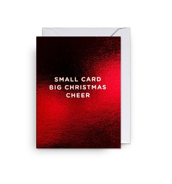 Small Card Big Cheer Christmas Card | Holiday Cards | The Gifted Type