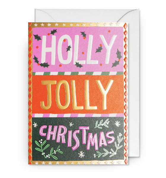 Holly Jolly Christmas Card | Christmas Cards | The Gifted Type