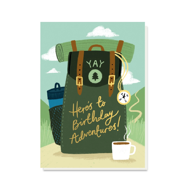 Backpacker Birthday Card | Birthday Cards | The Gifted Type