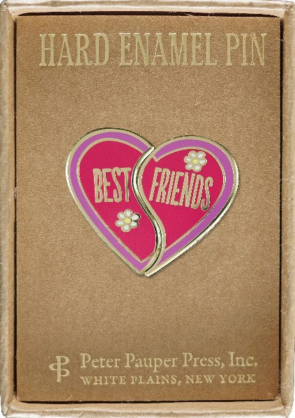 Best Friends Enamel Pin | Peter Pauper Press | The Gifted Type