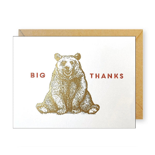 Big Thanks Card | Thank You Cards | The Gifted Type
