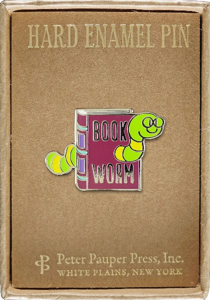 Bookwork Enamel Pin | Peter Pauper Press | The Gifted Type