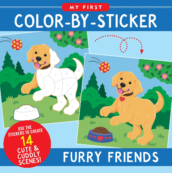 Color-By-Sticker Furry Friends Activity Book | Peter Pauper Press | The ...