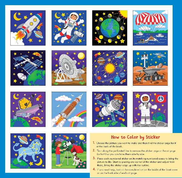 Color-By-Sticker Outer Space Activity Book | Peter Pauper Press | The ...