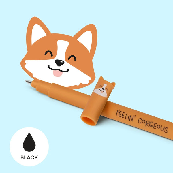Erasable Corgi Gel Pen | Legami Erasable Pens | The Gifted Type
