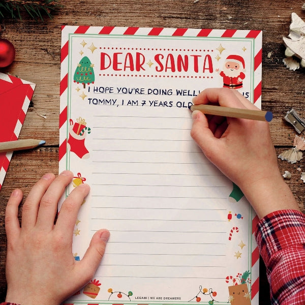 Dear Santa Stationery Set | Holiday Stationery | The Gifted Type