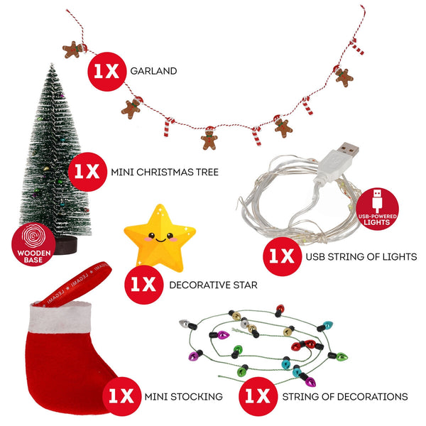 Christmas Desk Decoration Kit | Holiday Gifts | The Gifted Type