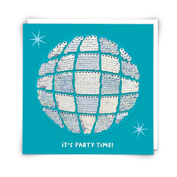Disco Ball Card with Reusable Patch | Kids Birthday Cards | The Gifted Type