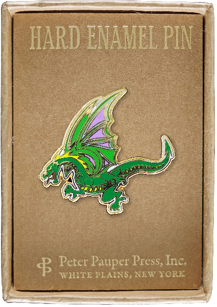 Dragon Enamel Pin | Peter Pauper Press | The Gifted Type