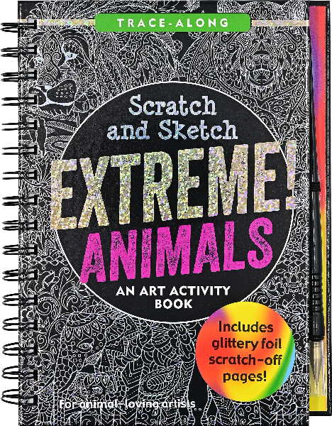 Extreme Animals Scratch & Sketch Activity Book | Peter Pauper Press ...