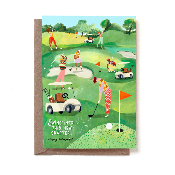 Golf Retirement Card | Retirement Cards | The Gifted Type