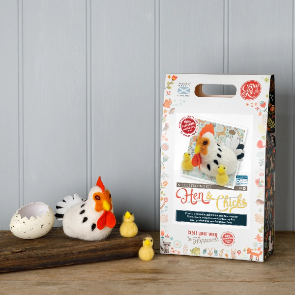 Hen And Chicks Needle Felting Kit | DIY Craft Kits | The Gifted Type