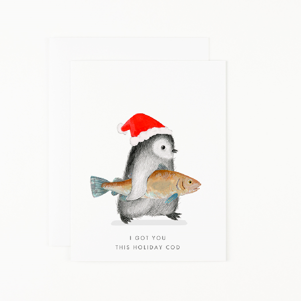 Holiday Cod Christmas Card | Funny Christmas Cards | The Gifted Type