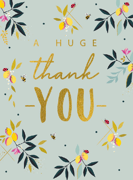Huge Thank You Card | Thank You Cards | The Gifted Type