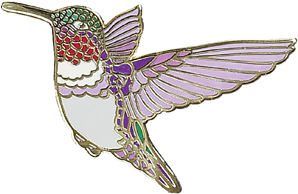 Hummingbird Enamel Pin | Peter Pauper Press | The Gifted Type