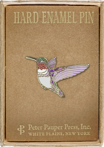 Hummingbird Enamel Pin | Peter Pauper Press | The Gifted Type