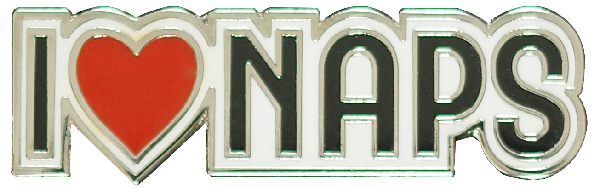 I Love Naps Enamel Pin | Peter Pauper | The Gifted Type
