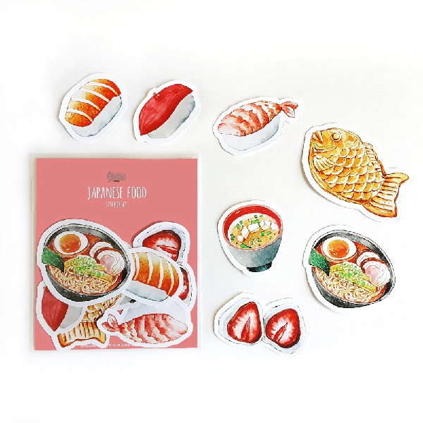 Japanese Food Sticker Set | Stickers | The Gifted Type