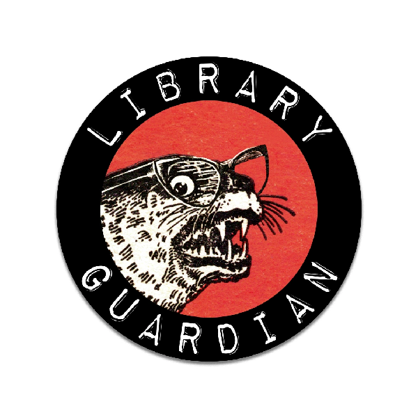 Library Guardian Sticker | Mincing Mockingbird | The Gifted Type