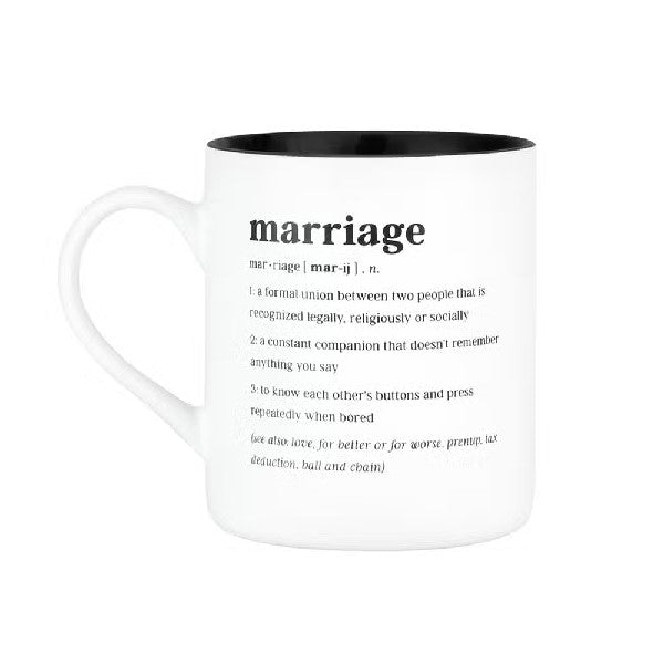 Marriage Definition Mug | Wedding Gifts | The Gifted Type