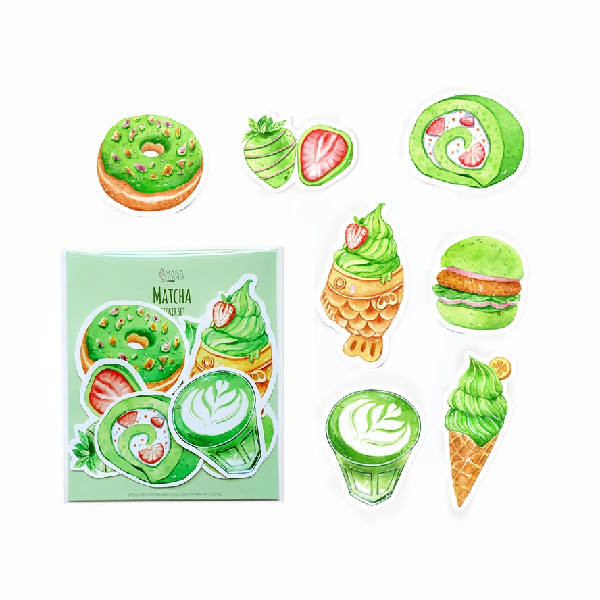 Matcha Sticker Set | Stickers | The Gifted Type