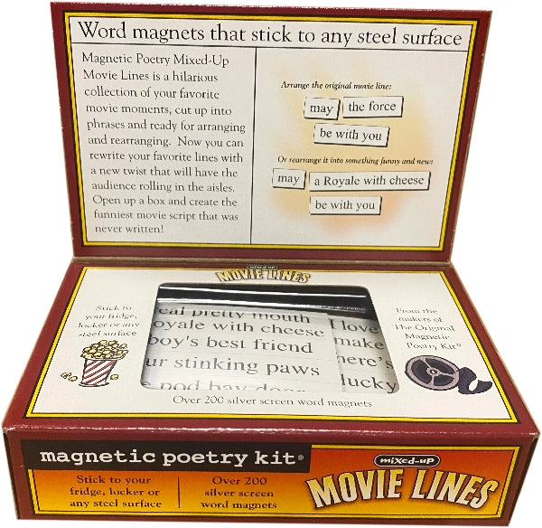Movie Lines Poetry Kit | Magnetic Poetry Kits | The Gifted Type