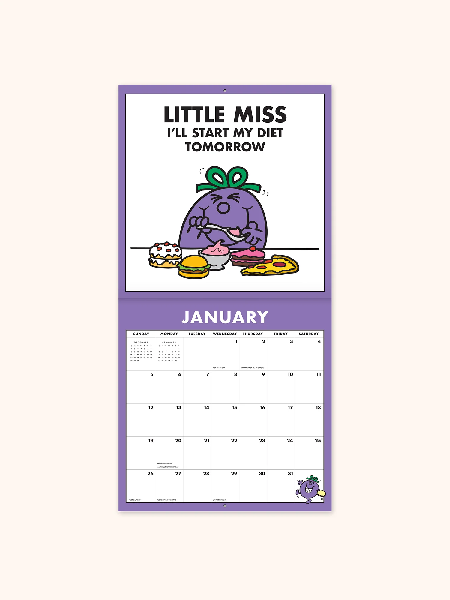 2025 Mr.Men Little Miss 12-Month Calendar | Studio Oh! | The Gifted Type
