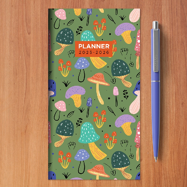 Mushroom Patch Pocket Planner | 2025 Agendas & Planners | The Gifted Type