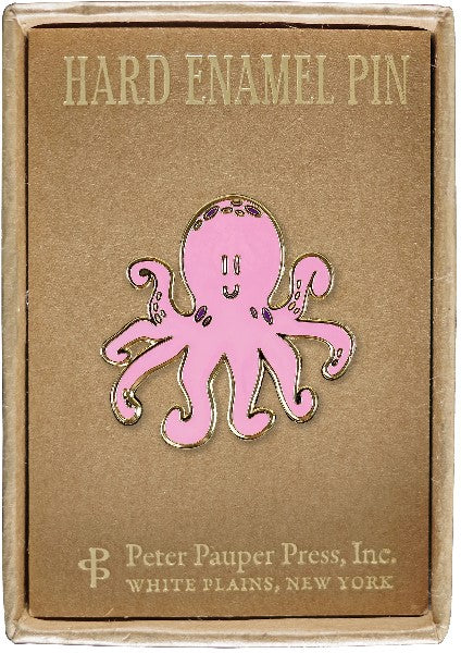 Octopus Enamel Pin | Peter Pauper Press |The Gifted Type