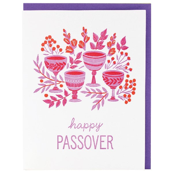 Red Wine Passover Card | Passover Cards | The Gifted Type