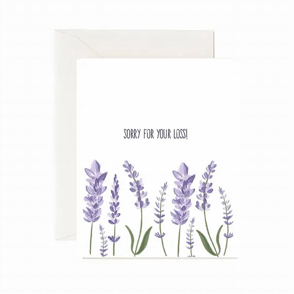 Purple Flowers Sympathy Card | Sympathy Cards | The Gifted Type