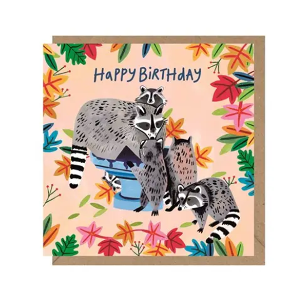 Racoons Birthday Card | Birthday Cards | The Gifted Type