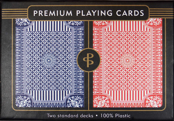 Red & Blue Premium Playing Cards | Peter Pauper Press | The Gifted Type