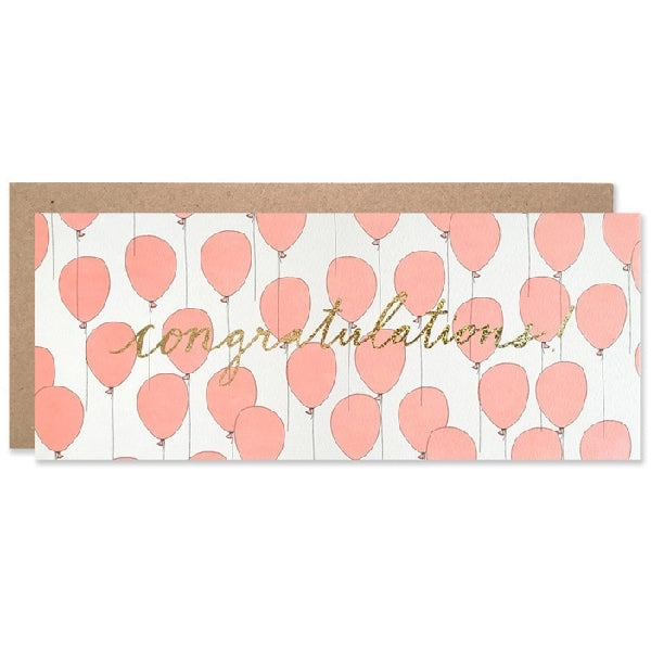 Red Balloon Congratulations Card | Congratulations Cards | The Gifted Type
