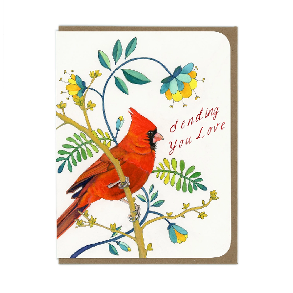 Sending You Love Cardinal Card | Love & Friendship Cards | The Gifted Type
