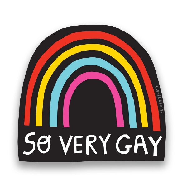 So Very Gay Sticker | Badger & Burke | The Gifted Type
