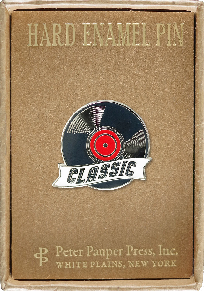 Classic Vinyl Enamel Pin | Peter Pauper Press | The Gifted Type