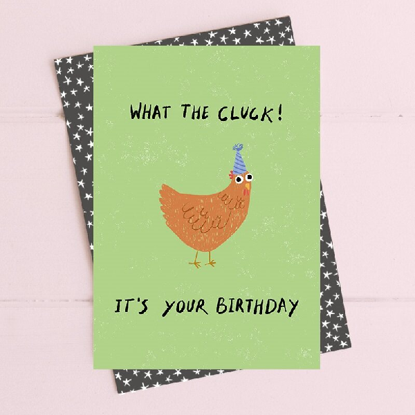 What The Cluck Birthday Card | Funny Birthday Cards | The Gifted Type