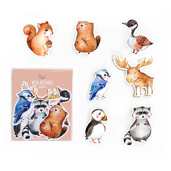 Wild Animals Sticker Set | Stickers | The Gifted Type
