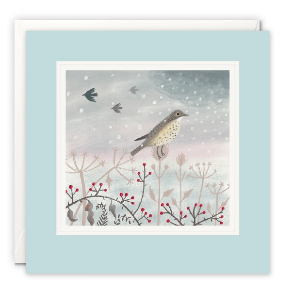 Winter Birds Blank Art Card | Blank Art Cards | The Gifted Type