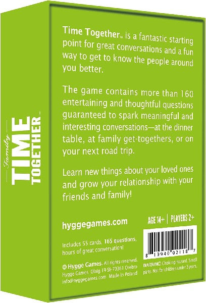 Family Time Together Conversation Starters | Hygge Games | The Gifted Type