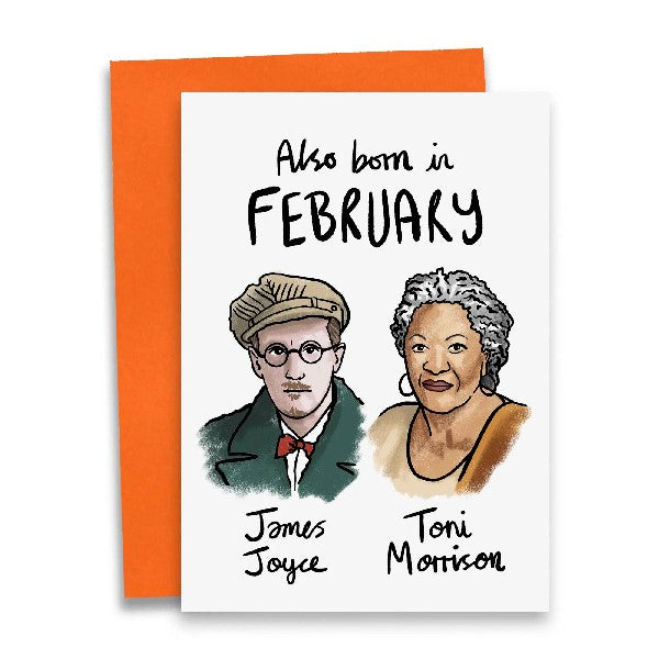 Born In February Birthday Card | Debmon Design | The Gifted Type