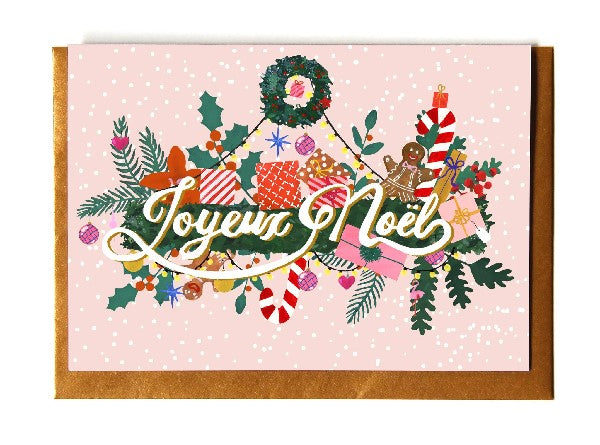 Joyeux Noel Card | French Christmas Cards | The Gifted Type