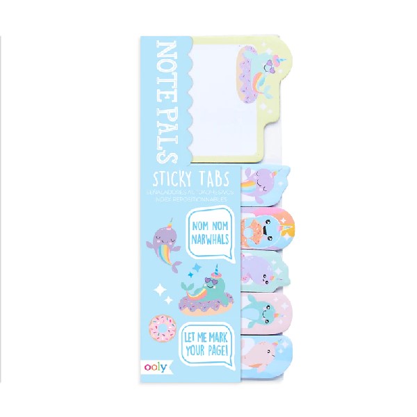 Nom Nom Narwals Sticky Tabs | Ooly | The Gifted Type